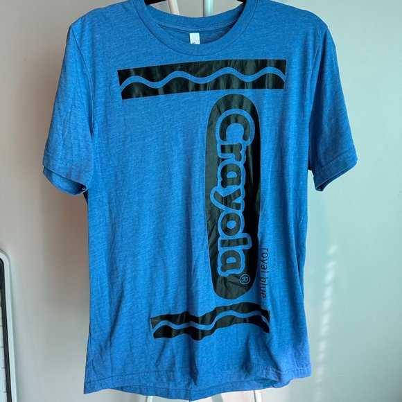 Bella Canvas | Shirts | Crayola Crayon Royal Blue Tshirt Large | Poshmark